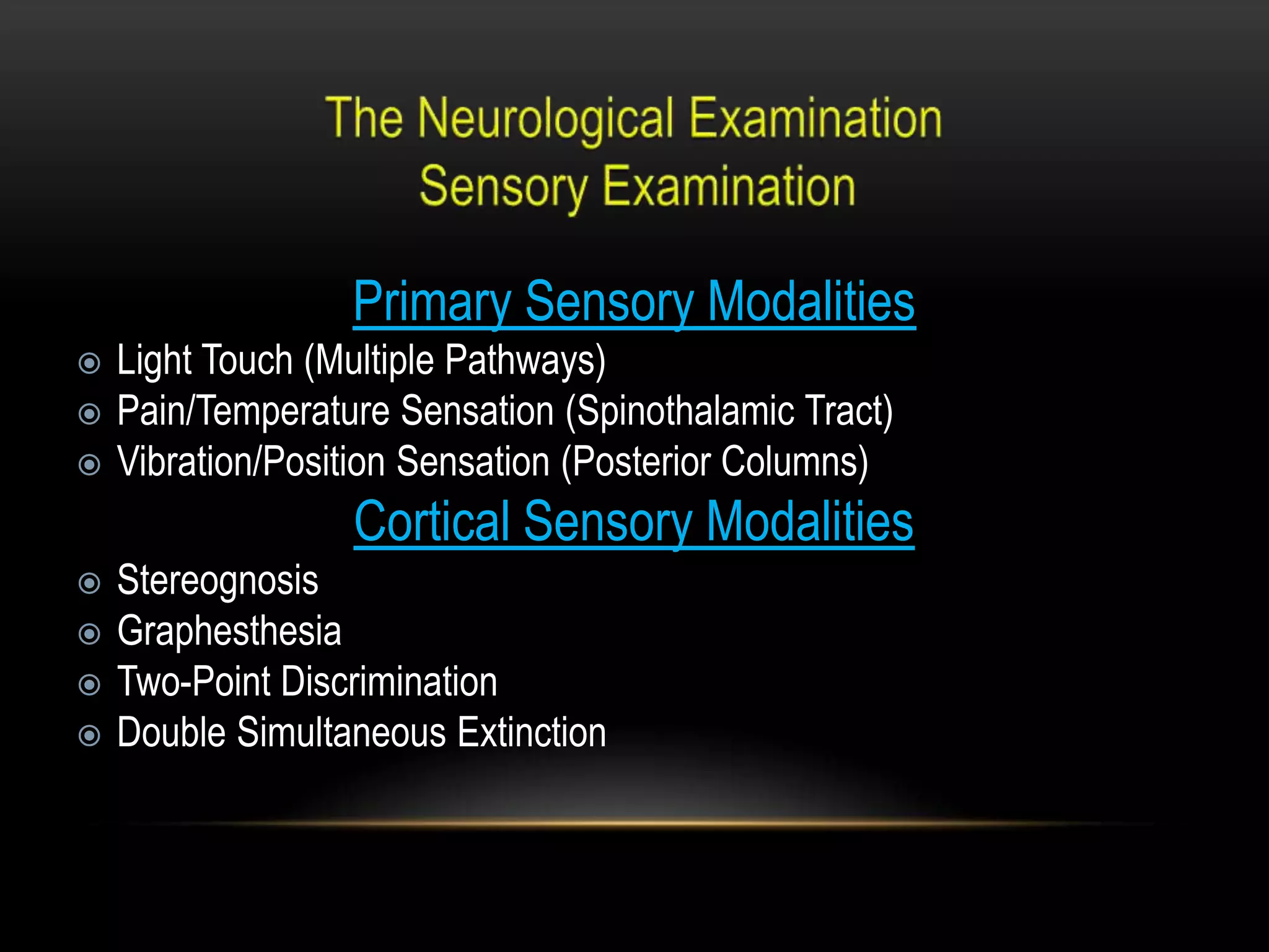 neurological examination ppt | PPTX