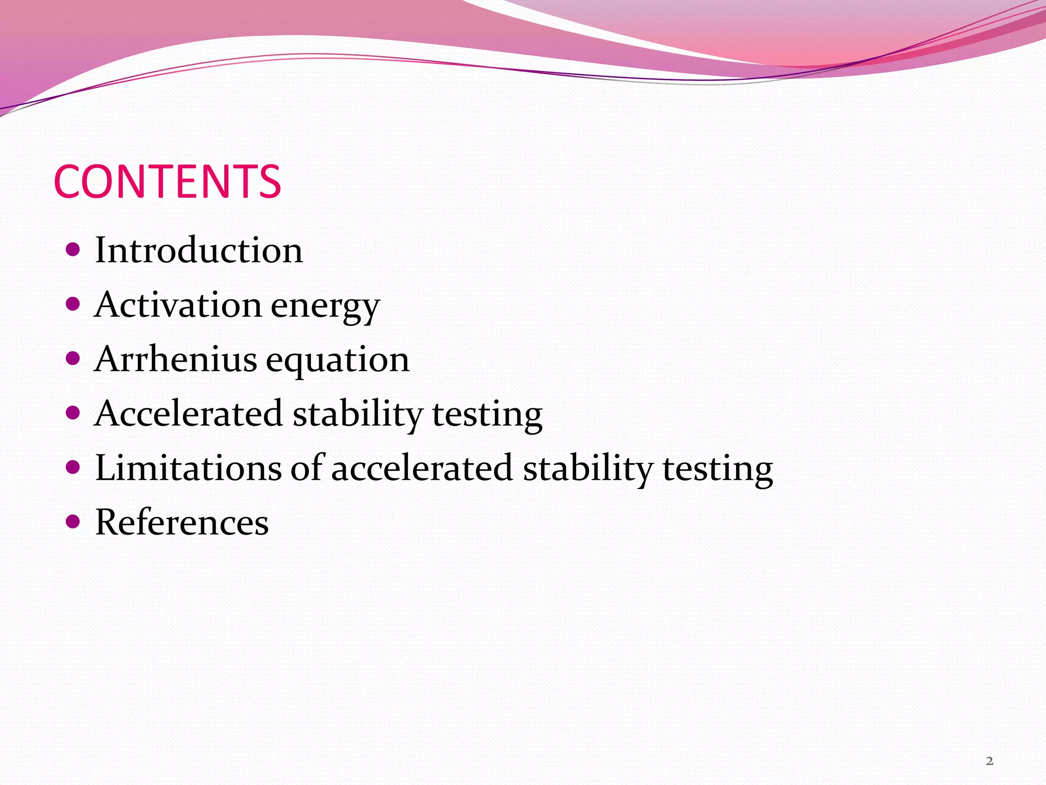 ACCELERATED STABILITY STUDY | PPTX