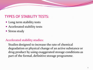 ACCELERATED STABILITY STUDY | PPTX