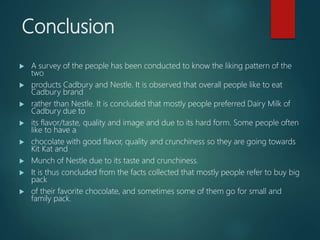 A STUDY ON CHOCOLATE BRANDS WITH SPECIAL REFERENCE TO CADBURY | PPTX
