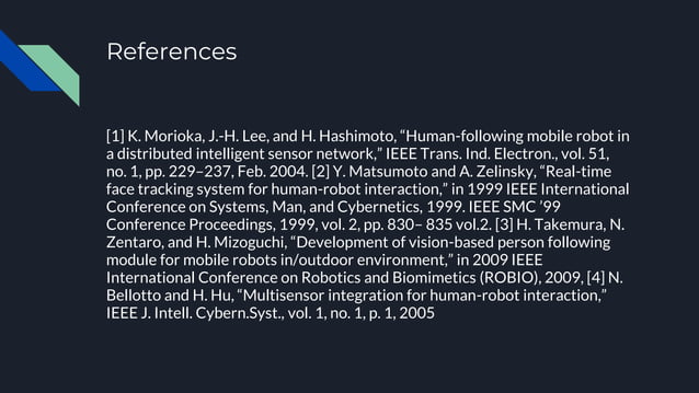 HUMAN FOLLOWING ROBOT | PPTX