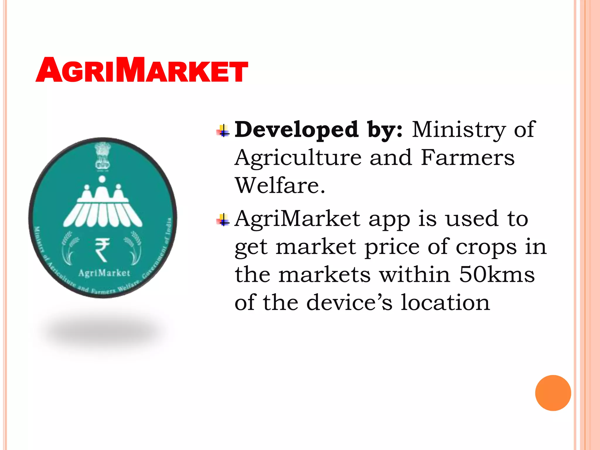 Mobile apps in Agriculture | PPTX