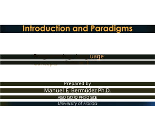 Introduction of Paradigms programming languages | PPTX