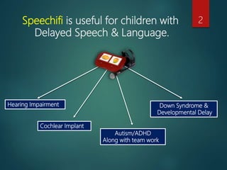 Speechifi Device's Demonstration | PPT