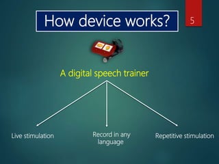 Speechifi Device's Demonstration | PPT