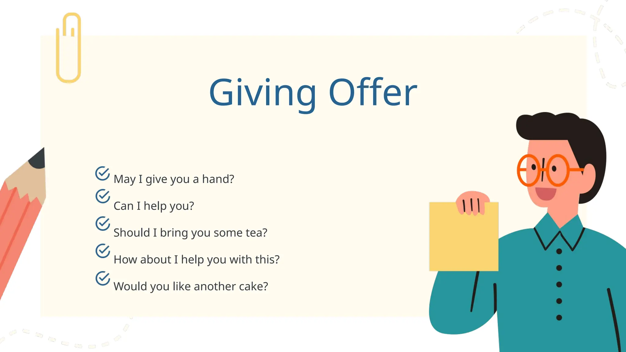 PPT about offer and suggestion to students | PPT | Free Download