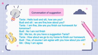 PPT about offer and suggestion to students | PPTX