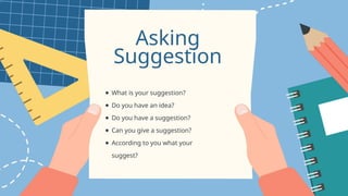 PPT about offer and suggestion to students | PPT