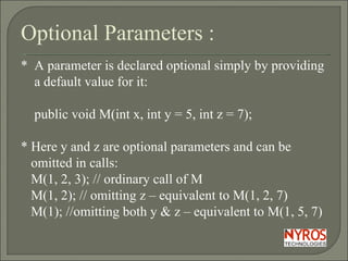 New Features in .Net Framework 4.0 By Nyros Developer | PPT