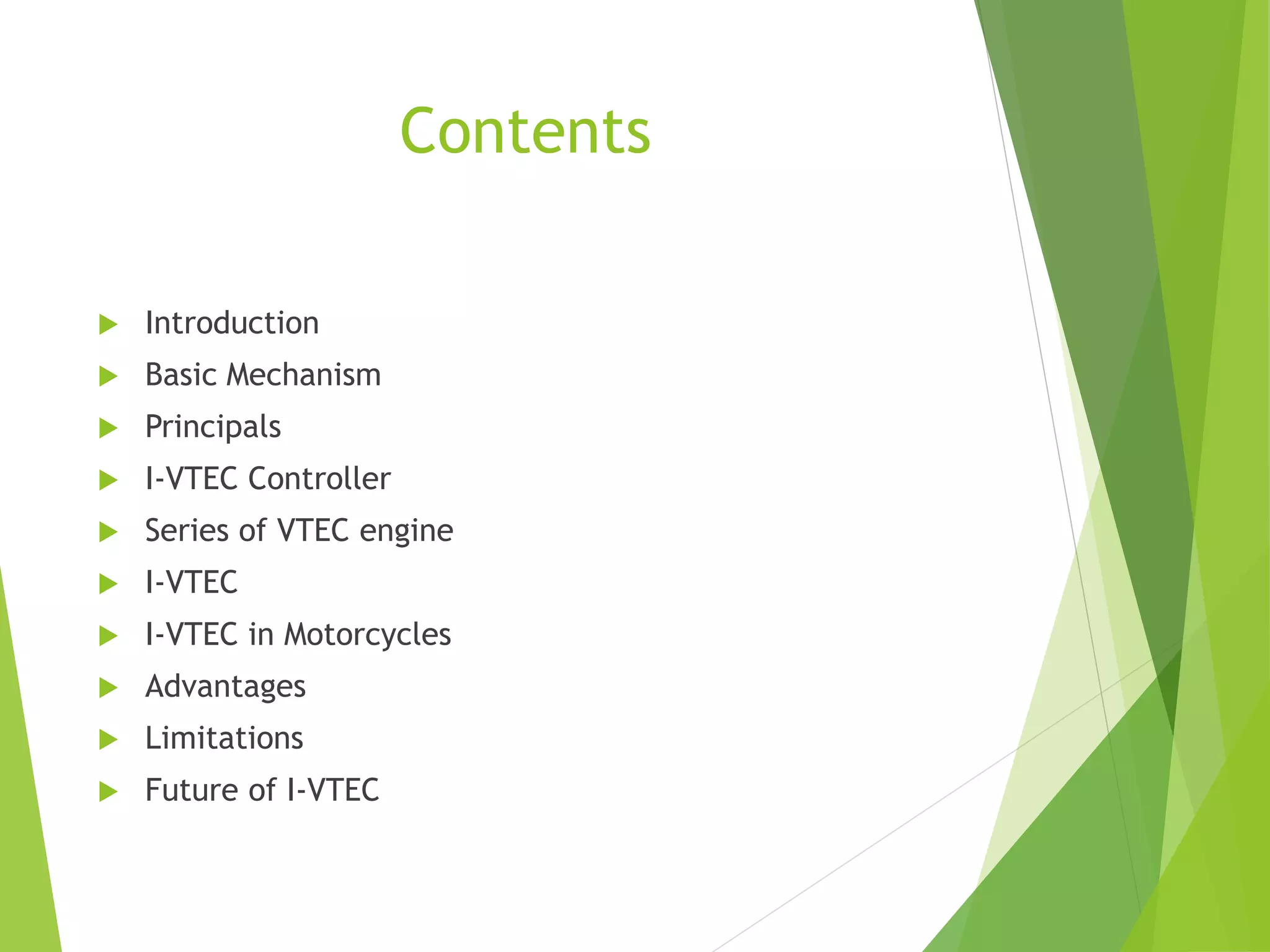 i-vtec engine technology | PPTX