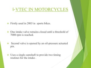 i-vtec engine technology | PPTX