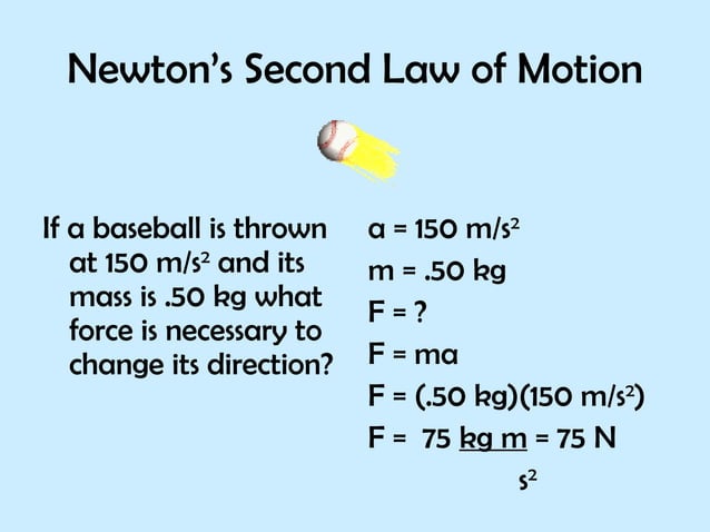 Ppt Newtons Second Law | PPT