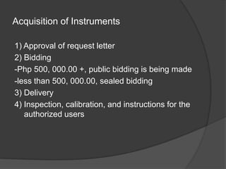 A Report On Instrumental analysis Done in PhilMech | PPTX