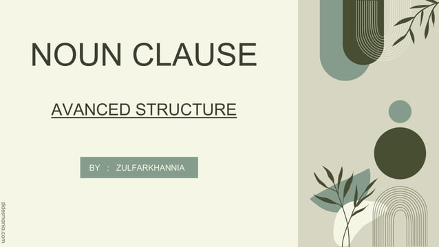 noun clause powerpointnoun clause powerpoint | PPT