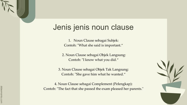 noun clause powerpointnoun clause powerpoint | PPT