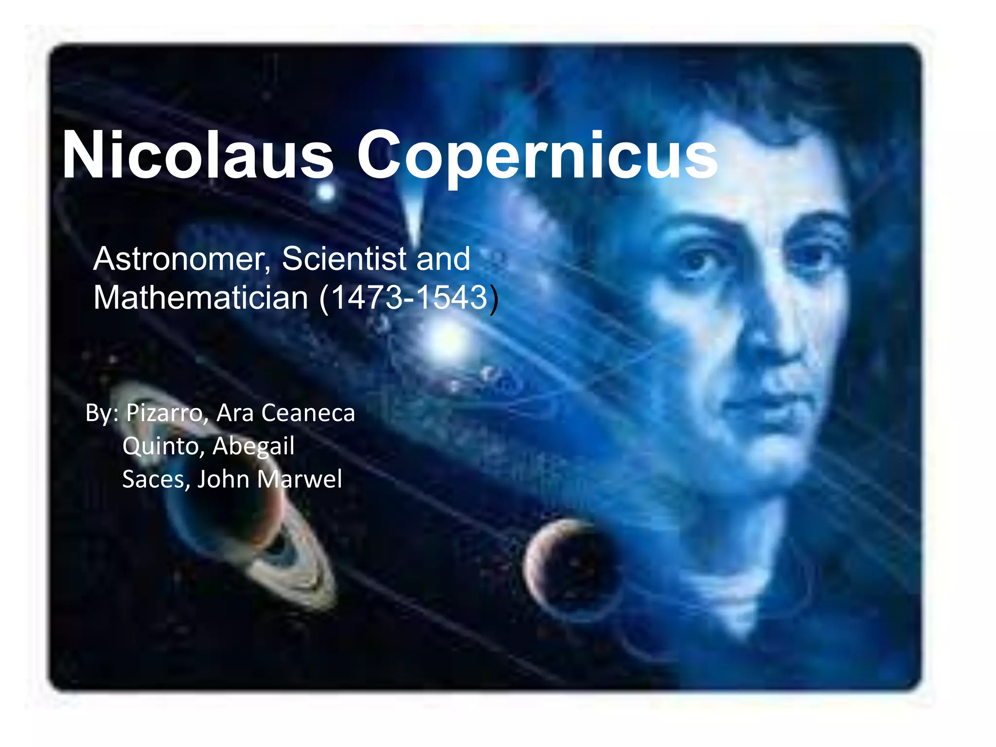 Ppt Nicolaus Copernicus | PPTX