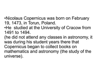 Ppt Nicolaus Copernicus | PPTX