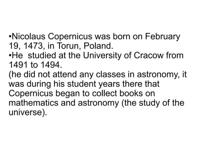Ppt Nicolaus Copernicus | PPTX