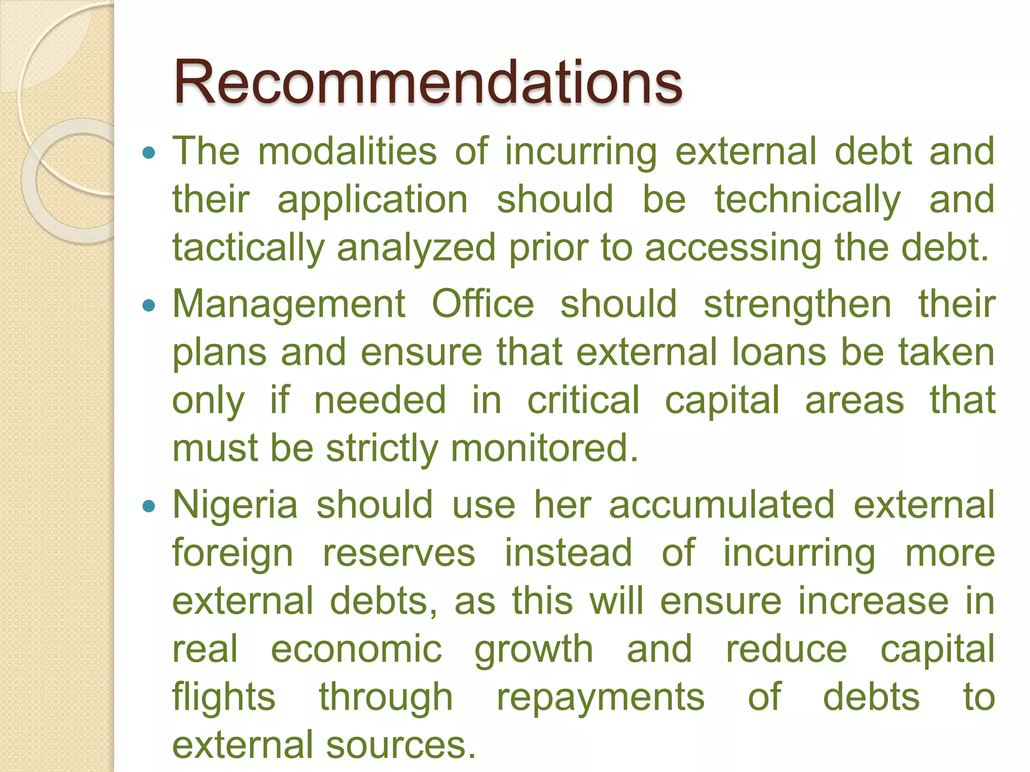 Role of IMF and Nigerian debt crisis | PPTX
