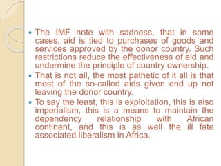 Role of IMF and Nigerian debt crisis | PPT