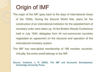Role of IMF and Nigerian debt crisis | PPT
