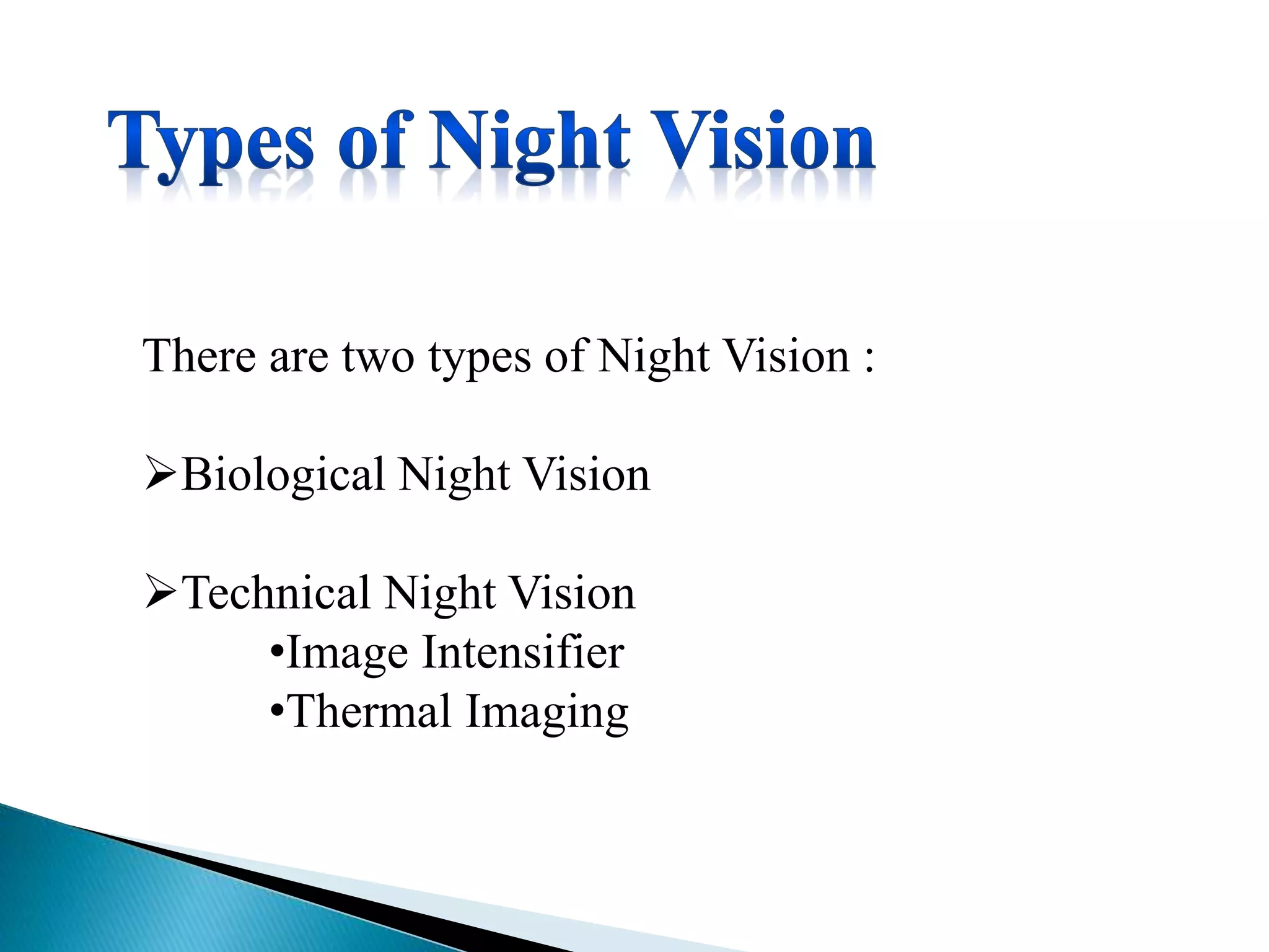 Night Vision Technology | PPT