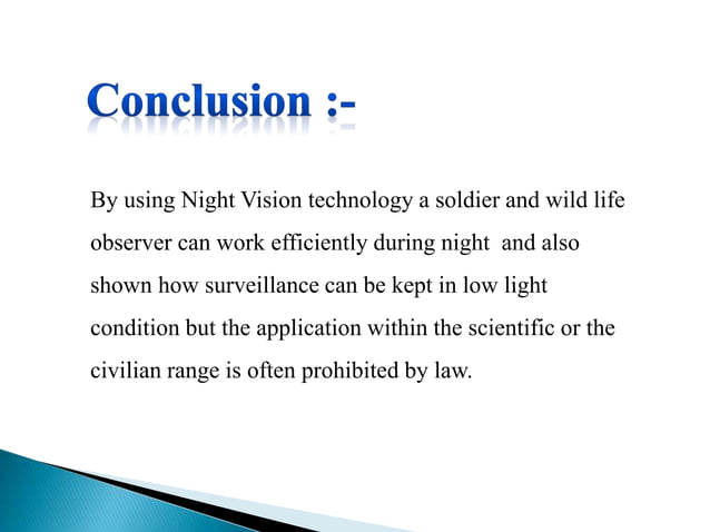 Night Vision Technology | PPT