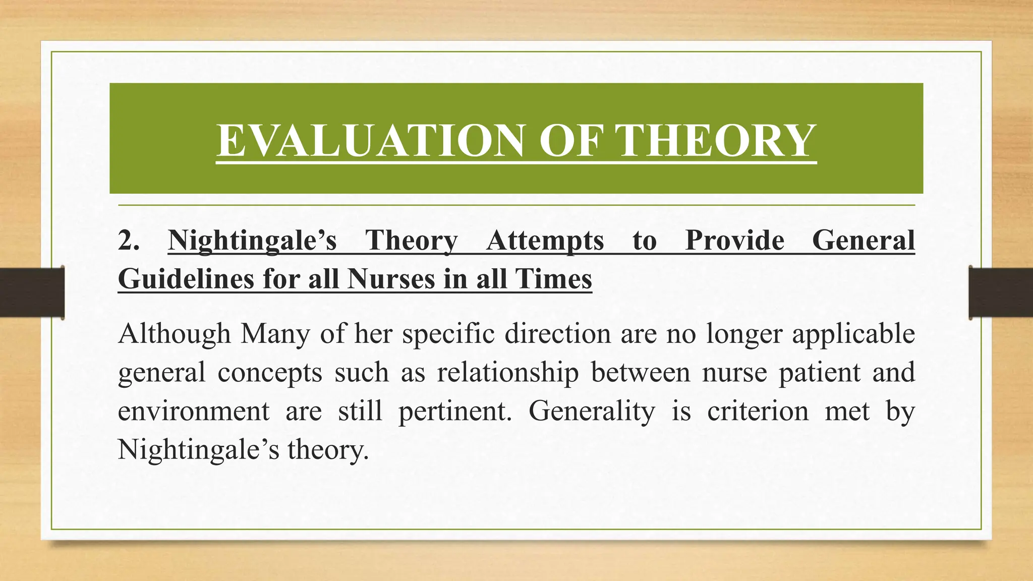 PPT NIGHTINGALE THEORY AND IT’S APPLICATION final.pptx