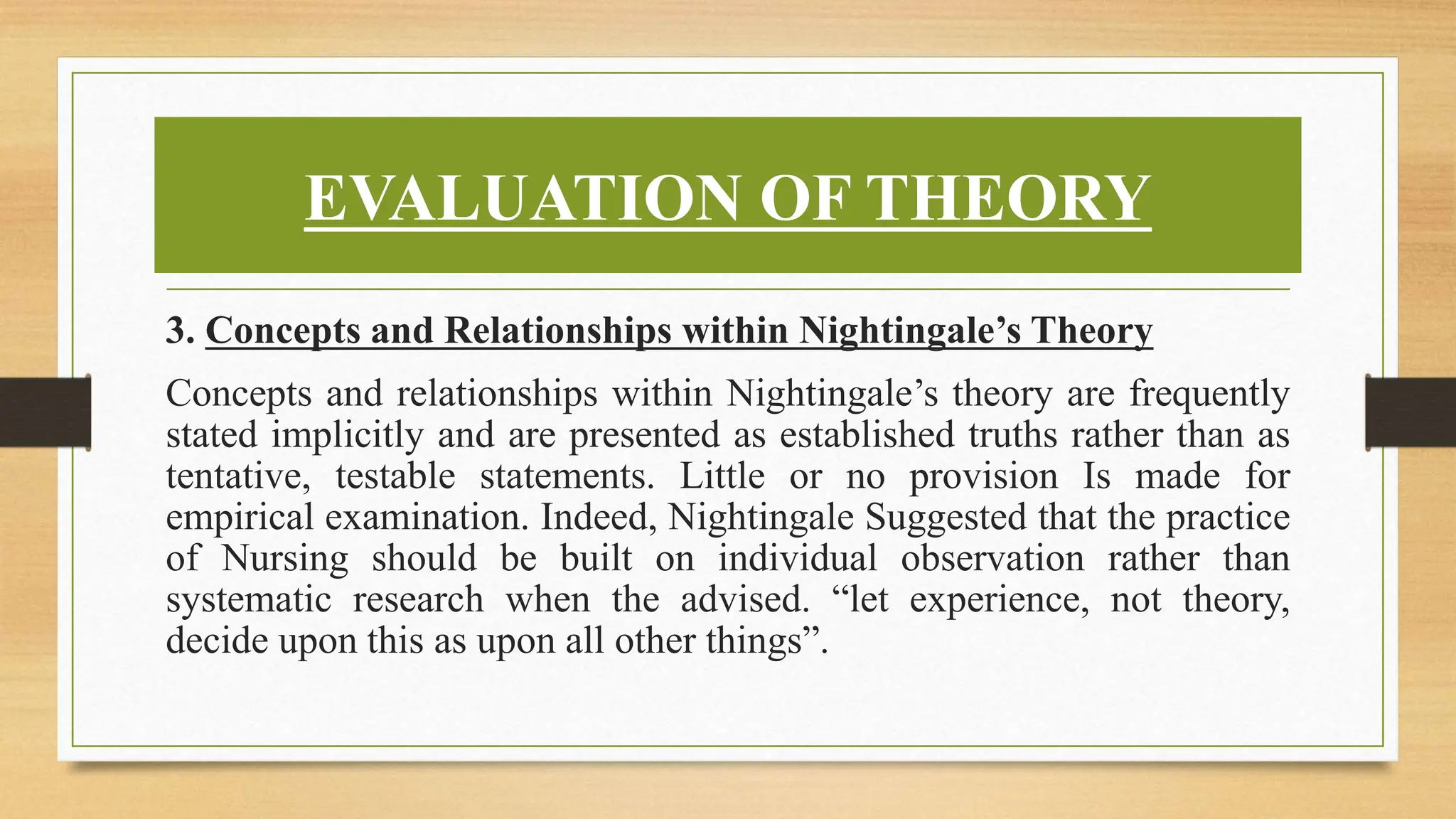 PPT NIGHTINGALE THEORY AND IT’S APPLICATION final.pptx