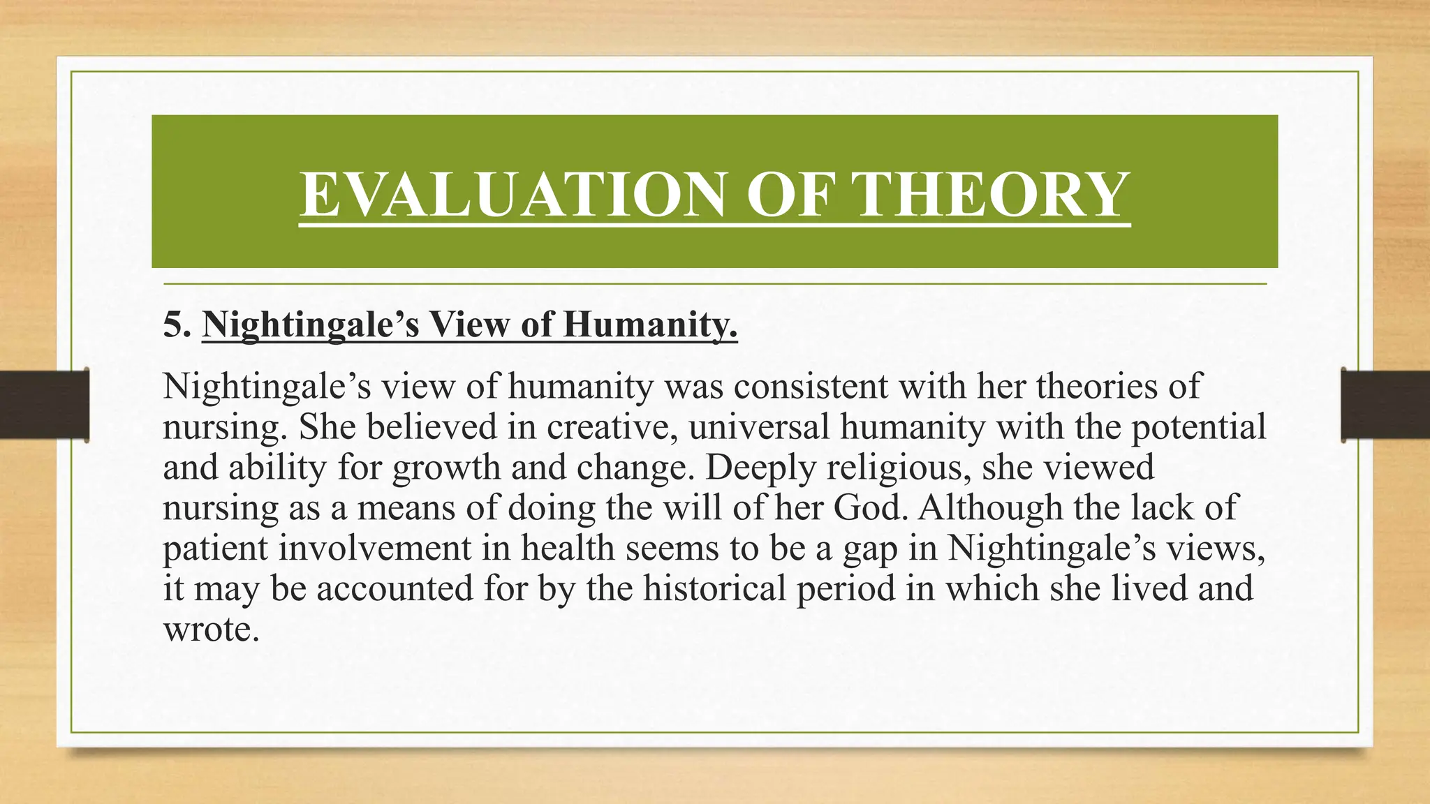 PPT NIGHTINGALE THEORY AND IT’S APPLICATION final.pptx