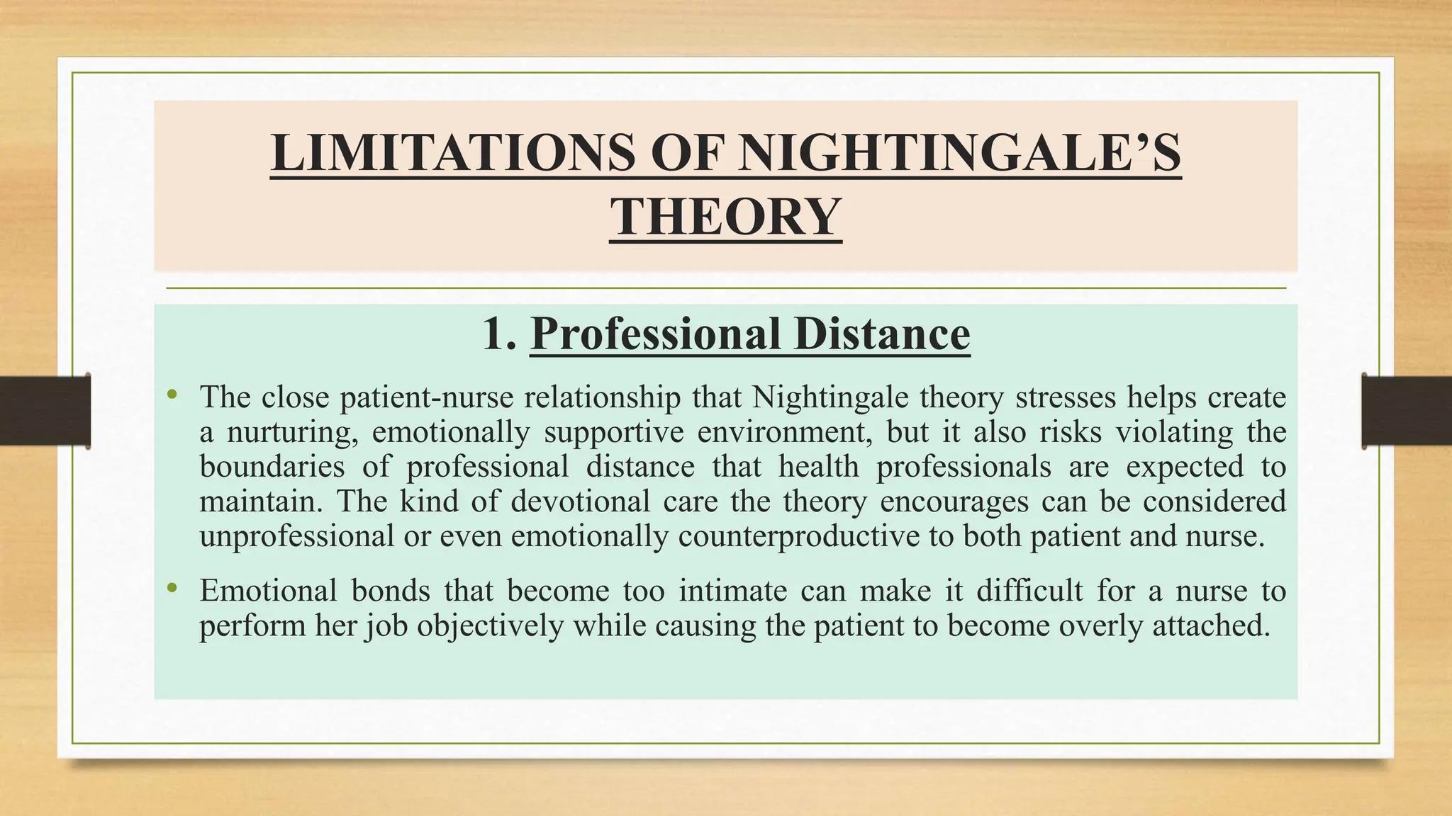 PPT NIGHTINGALE THEORY AND IT’S APPLICATION final.pptx