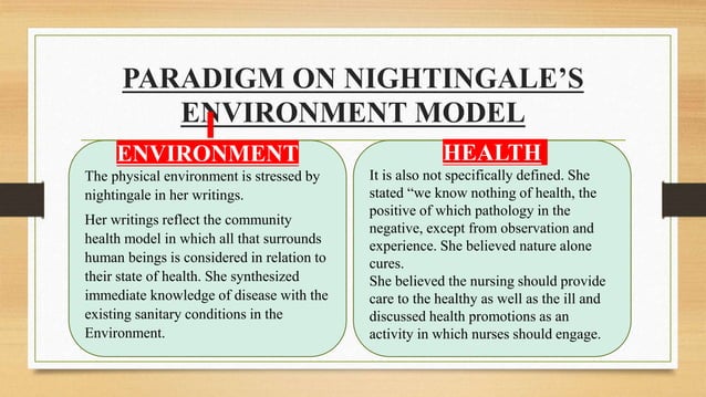 PPT NIGHTINGALE THEORY AND IT’S APPLICATION final.pptx | Healthcare ...