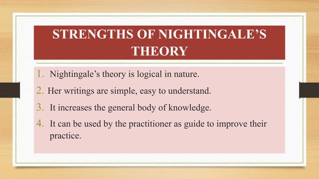 PPT NIGHTINGALE THEORY AND IT’S APPLICATION final.pptx | Healthcare ...
