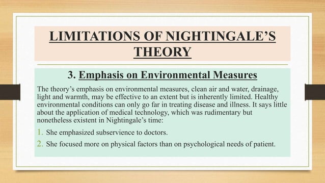 PPT NIGHTINGALE THEORY AND IT’S APPLICATION final.pptx | Healthcare ...