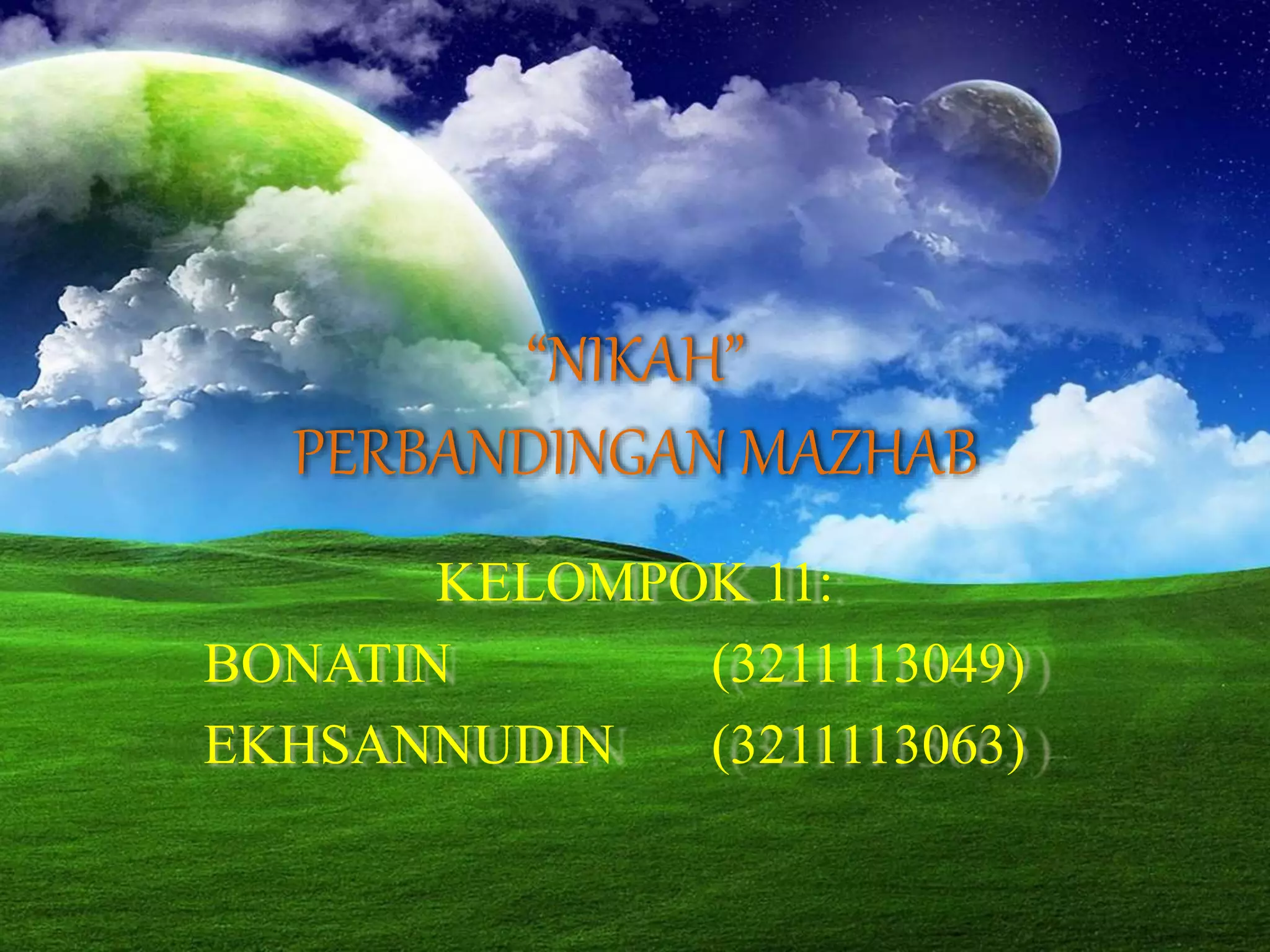 PPT Nikah 4 Mazhab | PPTX
