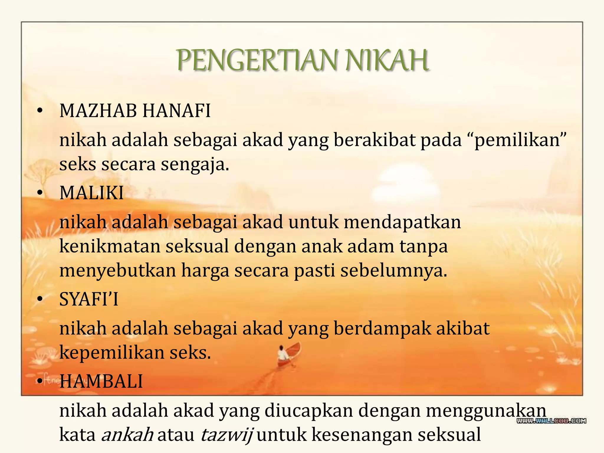 PPT Nikah 4 Mazhab | PPTX