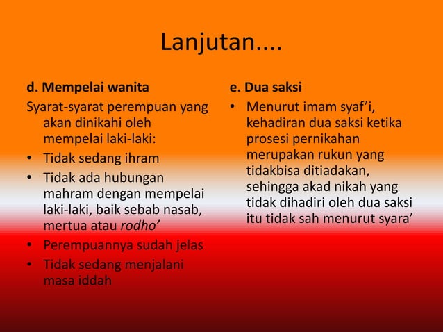 PPT Nikah 4 Mazhab | PPT