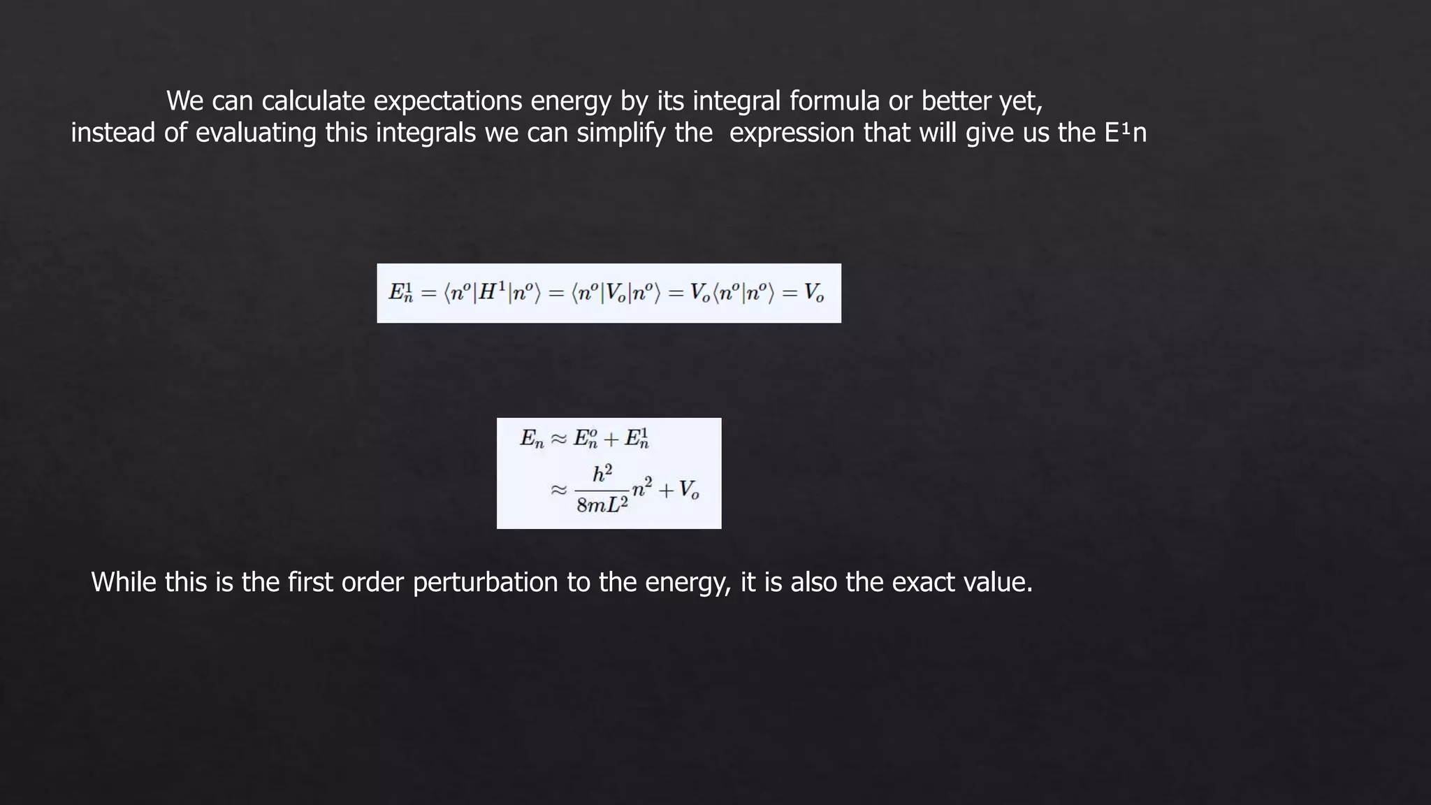 Perturbation theory problem.pptx | Physics | Science