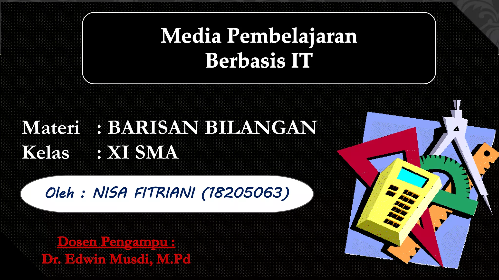 Ppt nisa fitriani (barisan bilangan) | PPTX