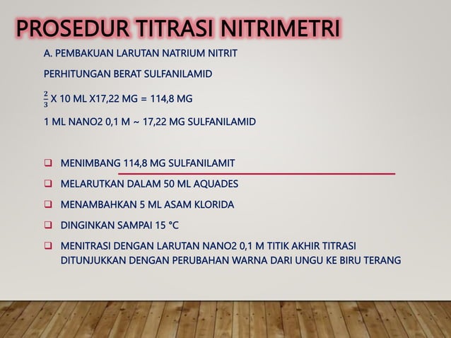 PPT_Nitrimetri mengenai titrasi yang digunakan | PPTX