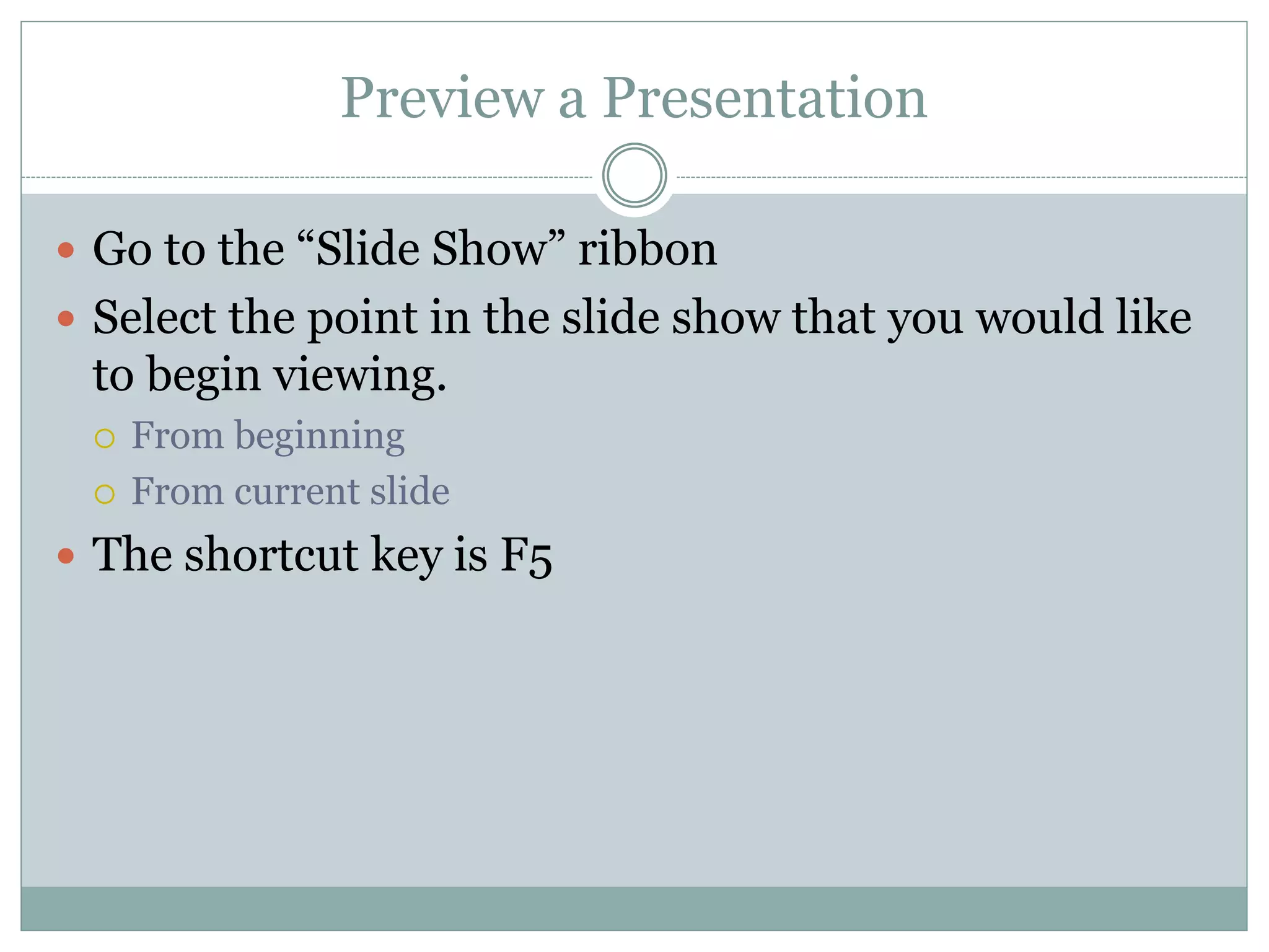 Power Point Presentation Notes | PPT