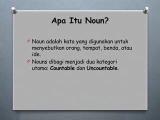 Presentasi Power Point tentang kata benda (Noun).pptx