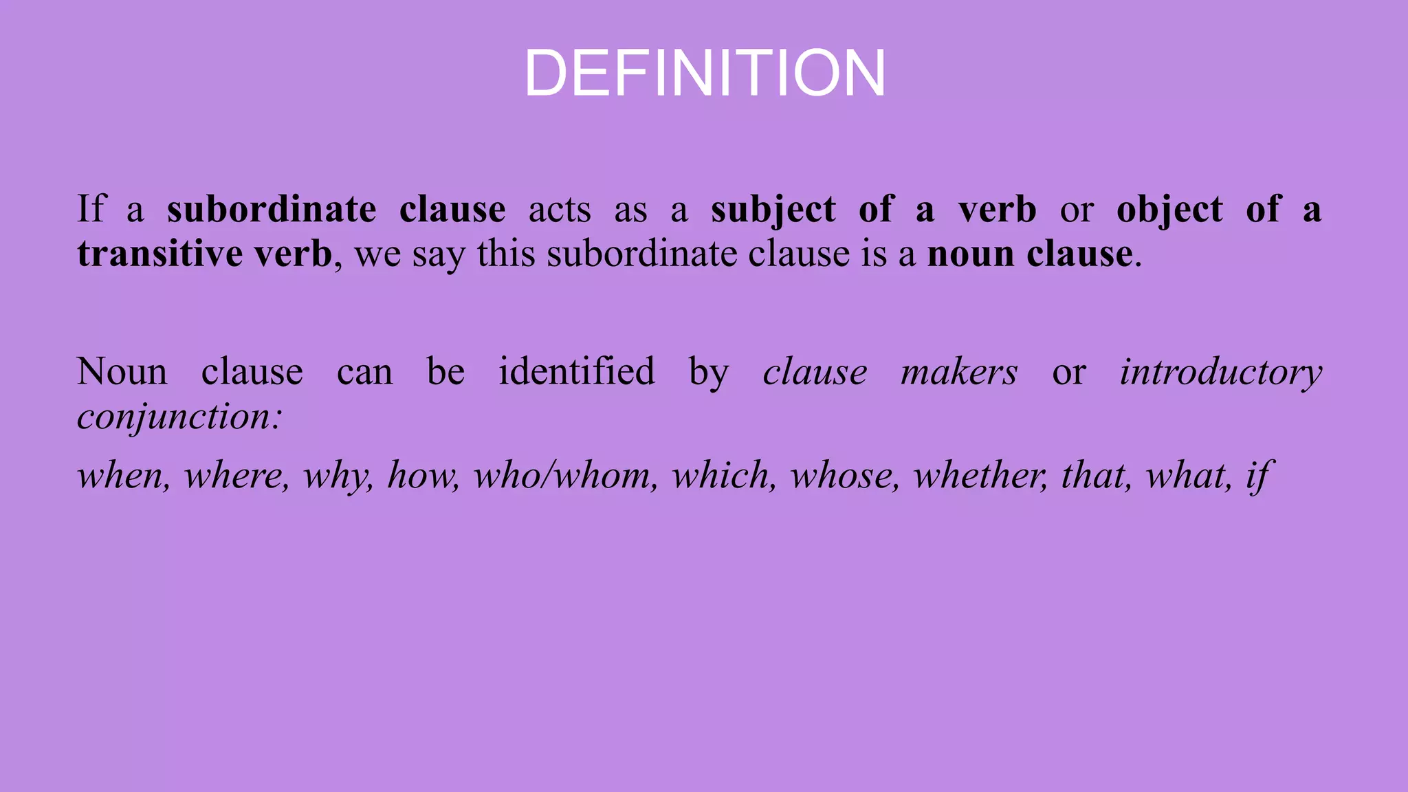 Ppt noun clause | PPTX