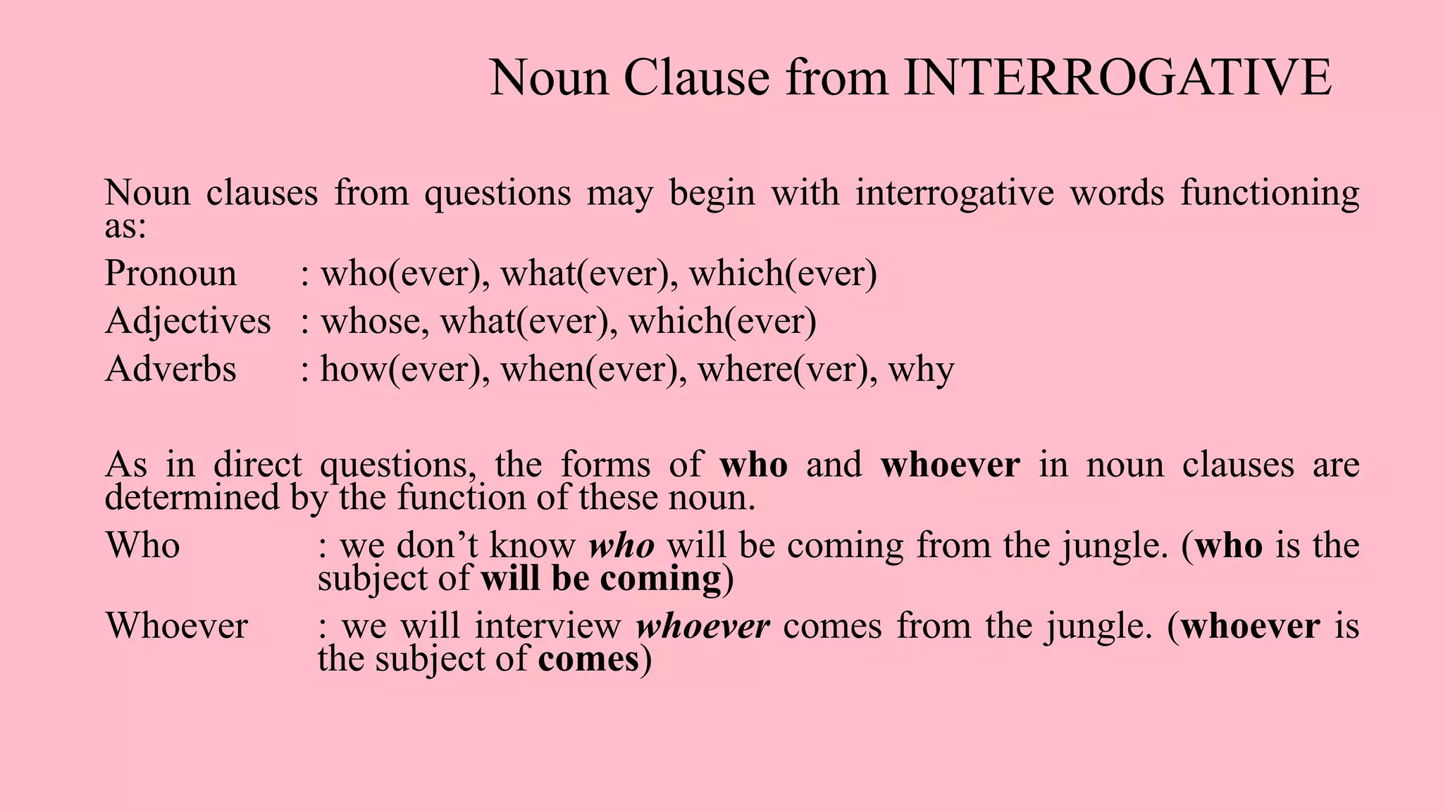 Ppt noun clause | PPTX