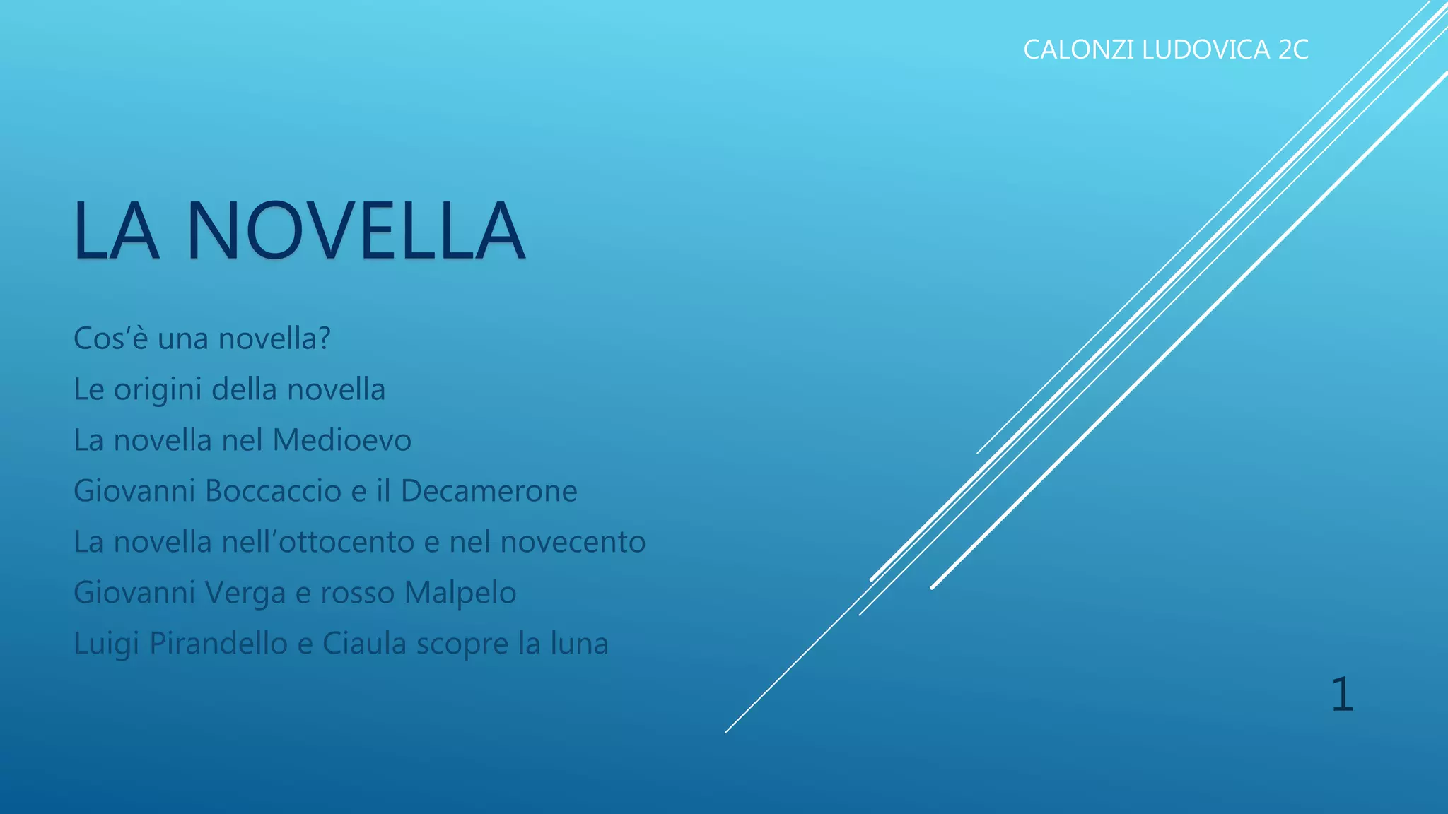 Ppt novella ludovica calonzi | PPTX | Fiction | Books and Literature