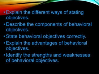 Ppt nsg educational objectives | PPTX