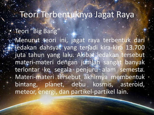 Power point jagat raya dan tata surya | PPTX