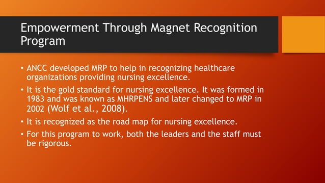 Magnet Recognition Program | PPTX | Healthcare Industry | Industries