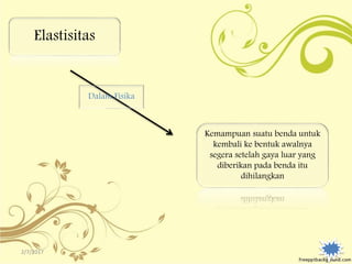 Tetapan Pegas | PPTX