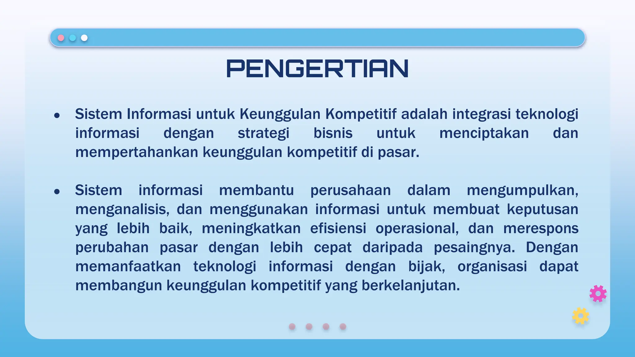 PPT - Sistem Informasi Untuk Keunggulan Kompetitif.pptx